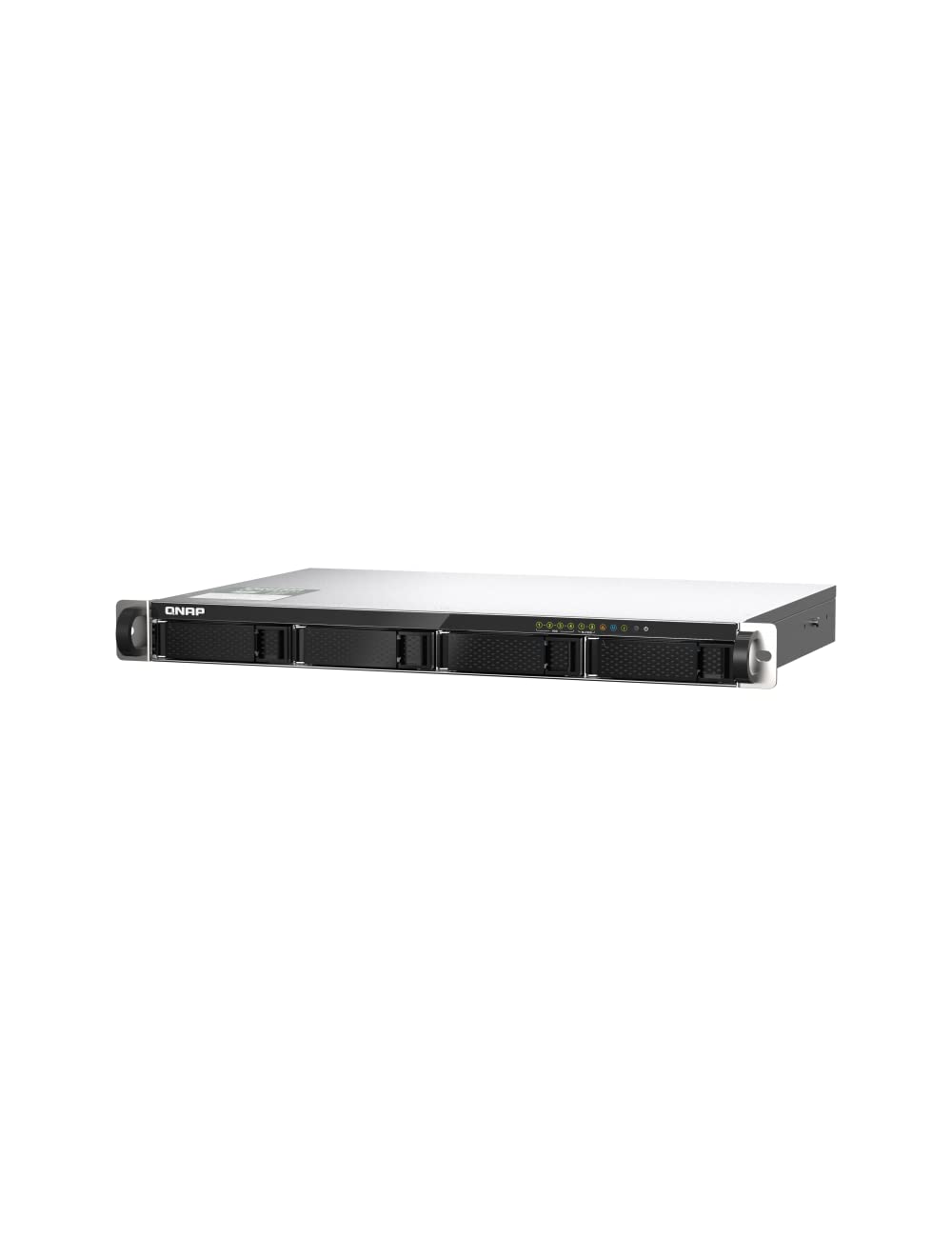 QNAP TS-435XeU-4G-US 4 Bay High-Speed Short Depth Rackmount NAS with M.2 NVMe SSD, Quad Core Marvell Octeon CPU, 4GB DDR4 Memory, Dual 2.5GbE (2.5G/1G/100M) and 10GbE Network Connectivity (Diskless)