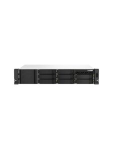 qnap ts-864eu-4g-us 8 bay high-speed short depth rackmount rackmount nas with dual-2.5gbe, intel celeron cpu, 4gb ddr4 memory and 2.5gbe (2.5g/1g/100m) network connectivity (diskless)