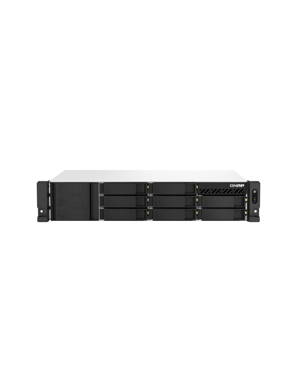 QNAP TS-864eU-4G-US 8 Bay High-Speed Short Depth Rackmount Rackmount NAS with Dual-2.5GbE, Intel Celeron CPU, 4GB DDR4 Memory and 2.5GbE (2.5G/1G/100M) Network Connectivity (Diskless)