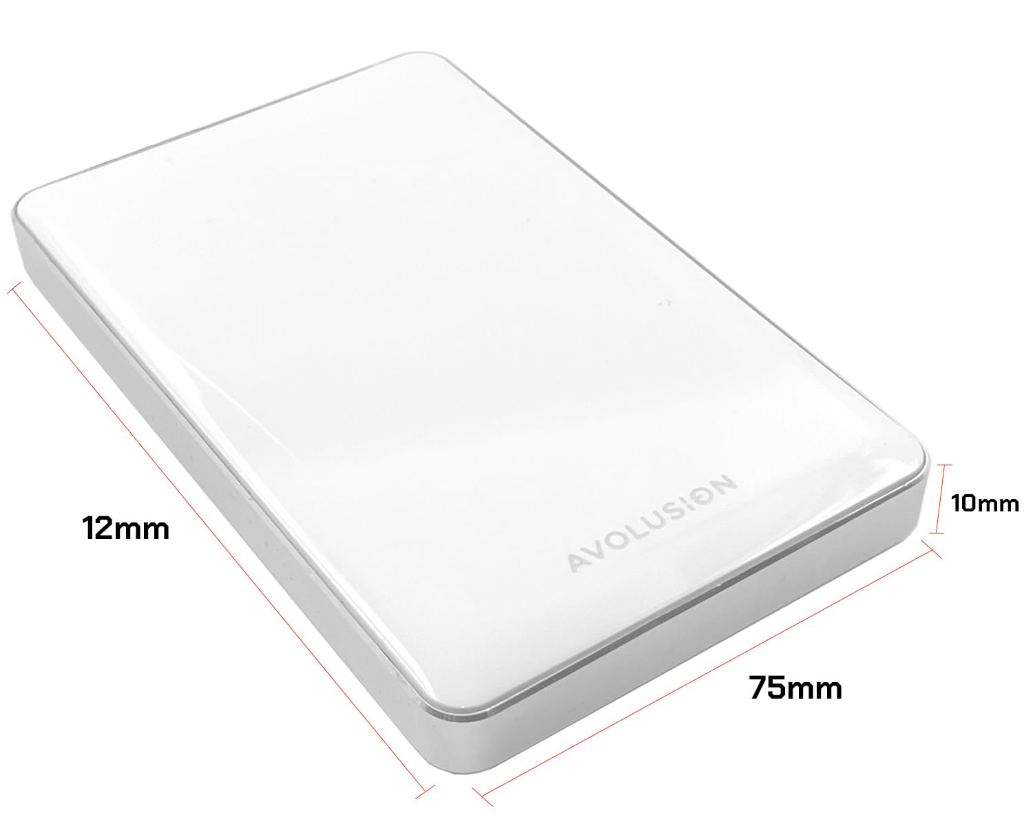 Avolusion T1 Series 500GB USB 3.0 Portable External Gaming Hard Drive - White (for PS5, Pre-Formatted) - 2 Year Warranty (Renewed)