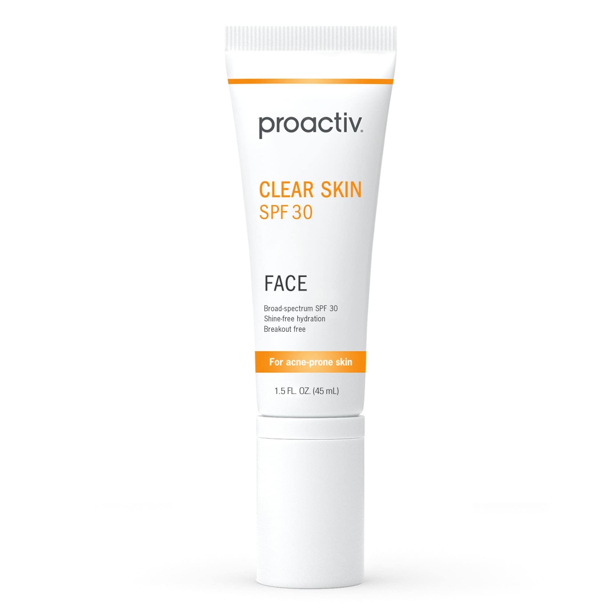 Proactiv Clear Skin Face Sunscreen Moisturizer With SPF 30 - Hydrating SPF Lotion And Sensitive Skin Sunscreen For Oily Skin And Acne-Prone Skin, Oil Free Matte Skincare Sunscreen, 1.5oz