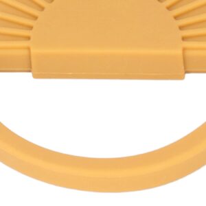 Garosa Baby Silicone Teether Toy Safe Semi Circular Sun Easy to Hold Infant Molar Teether Infant Molar Teether Baby Chewing Toys Baby Toy for Infant Soothe Teething(003 Yellow