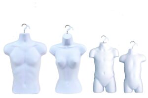 family set of mannequin forms set of 4