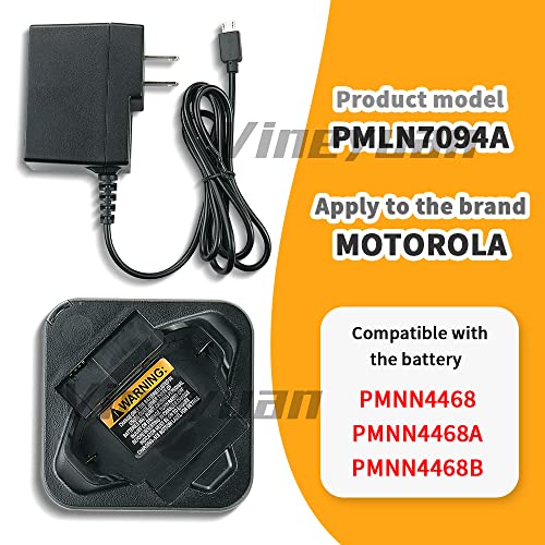 PMNN4468B PMNN4468A PMNN4468 Li-ion Battery Charger Base for Motorola SL300 SL1M SL2K Two Way Radios Charging Station