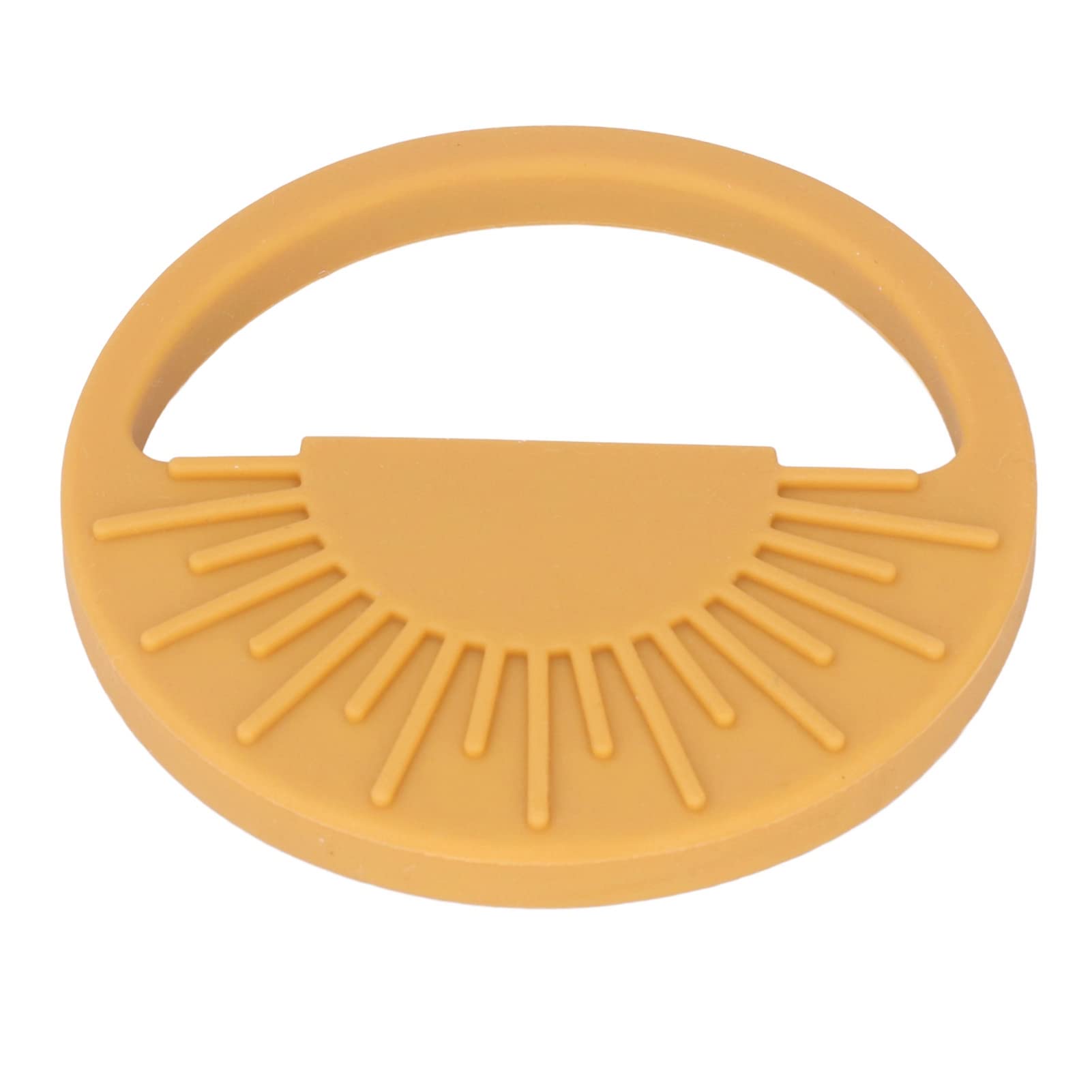 Garosa Baby Silicone Teether Toy Safe Semi Circular Sun Easy to Hold Infant Molar Teether Infant Molar Teether Baby Chewing Toys Baby Toy for Infant Soothe Teething(003 Yellow