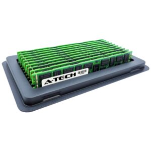 a-tech 128gb kit (8x16gb) memory ram for dell poweredge t620 - ddr3l 1333mhz pc3-10600 ecc registered rdimm 2rx4 1.35v - server