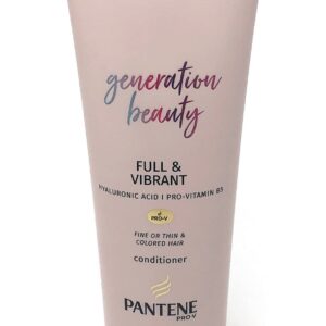 Pantene Pro-V Generation Beauty Full & Vibrant Sulfate Free Conditioner with Hyaluronic Acid for Fine or Thin & Colored Hair, 8 oz