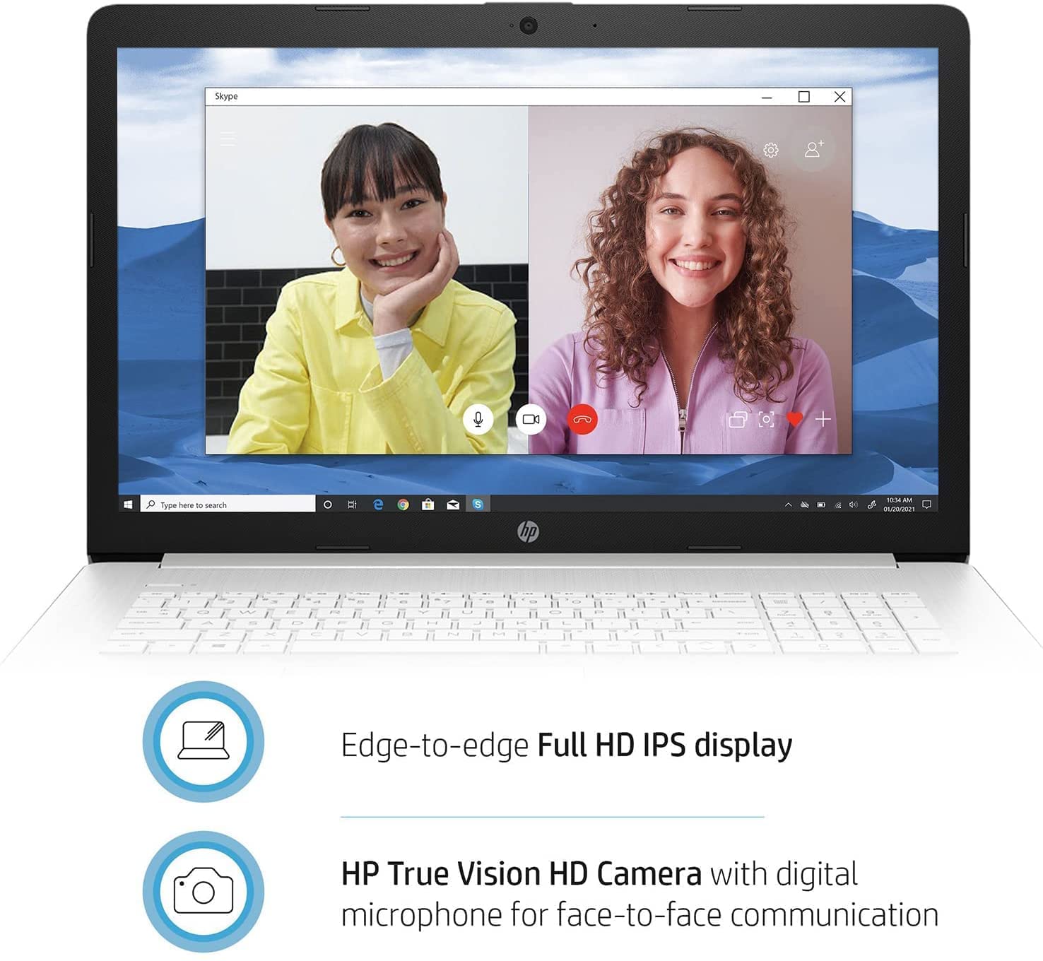 HP New 17 Laptop, 17.3" FHD IPS Display, 11th Gen Intel Core i5-1135G7 Processor, 16GB RAM, 1TB SSD+1TB HDD, Webcam, Bluetooth, Backlit Keyboard, Windows 10 Home, Natural Silver