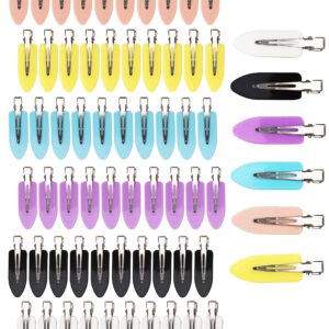 No Crease Hair Clips, 60 Pcs 2.3in Duck Billed Clips for Hair Sectioning and Styling (6 Colors)