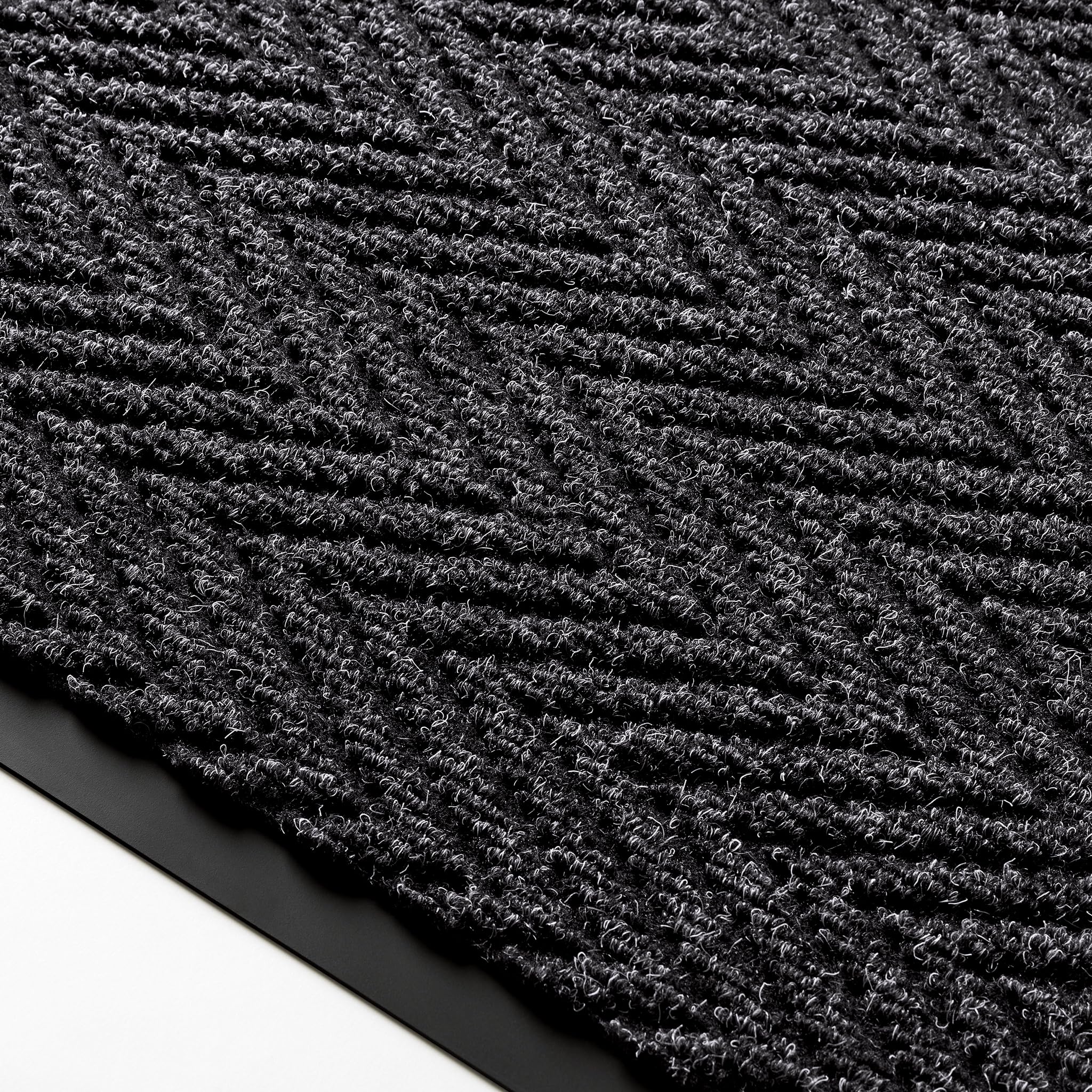 Consolidated Plastics Premiere Brush Dry Entrance Floor Mat with Non-Slip Rubber Backing, Absorbs Water, 37 Oz Heavy Duty Carpet Rug Commercial Grade (3' x 5', Charcoal)