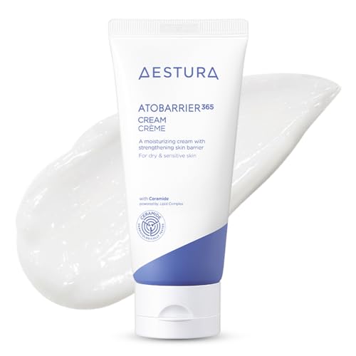 AESTURA ATOBARRIER365 Cream with Ceramide, Korean Moisturizer for Barrier Repair | 120-hour Lasting Hydration, Capsuled Ceramides for Dry & Sensitive Skin, Non-comedogenic tested, 2.70 fl.oz.(Renewed)