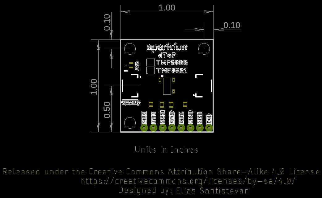 SparkFun Qwiic dToF Imager - TMF8820-5000mm Detection Range - Direct time-of-Flight Sensor - Single Modular Package with an associated VCSEL - Based on Single Photon Avalanche Photodiode