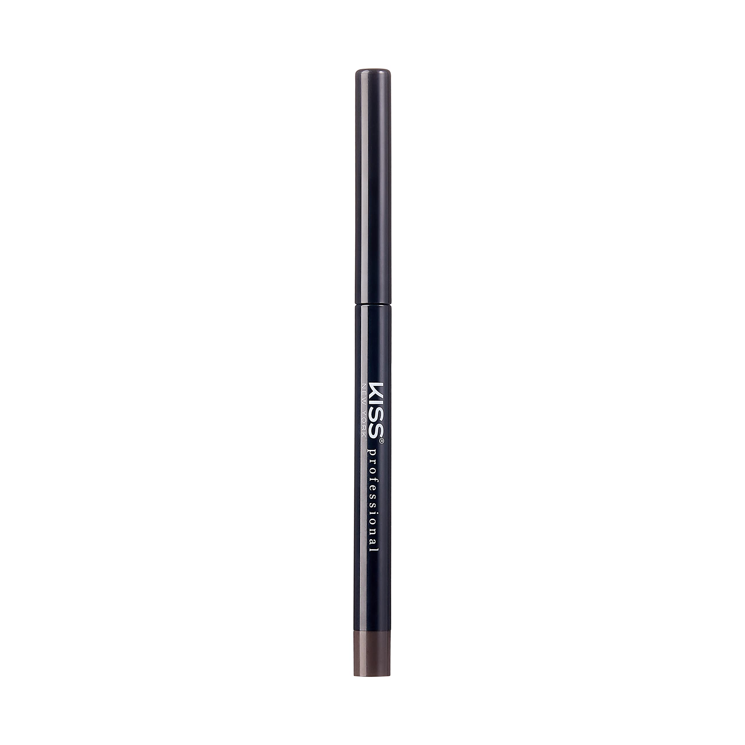 KISS New York Pro Intense Gel Eyeliner with Built-in Sharpener, Waterproof, Smudge-proof, Long Lasting Gel Eyeliner Pencil (Dark Brown)