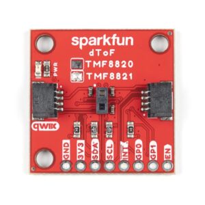 SparkFun Qwiic dToF Imager - TMF8820-5000mm Detection Range - Direct time-of-Flight Sensor - Single Modular Package with an associated VCSEL - Based on Single Photon Avalanche Photodiode