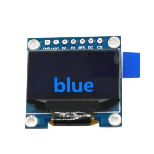 mustpoint 2x oled lcd display 0.96" ssd1306 7pin 128x64 dc 3v-5v serial diy module for arduino (blue)