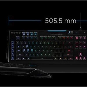 NCRD Mechanical Gaming Keyboard, Rainbow Backlit Wired USB Keyboard, Programmable Macro Functionality，Backlit Mechanical Keyboard，Keyboard Colorful Cool Mechanical Gaming Keyboard for PC Game