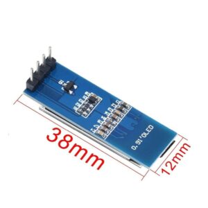 Mustpoint 2x OLED LCD Display 0.91" SSD1306 4PIN 128x32 IIC I2C DC 3.3V-5V Serial DIY Module for Arduino (White)