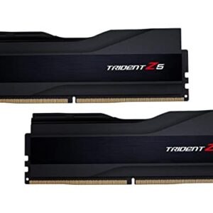 G.SKILL Trident Z5 Series (Intel XMP 3.0) DDR5 RAM 32GB (2x16GB) 6000MT/s CL30-40-40-96 1.35V Desktop Computer Memory UDIMM - Matte Black (F5-6000J3040F16GA2-TZ5K)