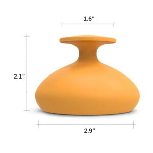 Folca Palm Chest Percussion Cup Silicone Pressure Drum Massager Sputum Remover Cup for Patients Elders Infantr(2.9 * 2.1inches for baby)