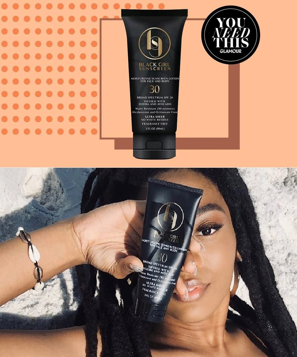 Bissport BlackGirlSunscreen SPF 30 Sunscreen - Made by Women of Color for People of Color - 3 FL OZ