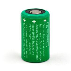 Coonyard (2-Pack) 3V 950mAh 1/2 AA Lithium Cylindrical Battery Replacement for VARTA CR 1/2 AA Series, 6127101301