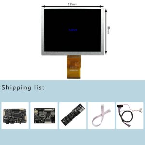 FanyiTek 5" ZJ050NA-08C 640×480 TFT LED LCD Screen and HD-MI Audio LCD Controller Board (AT050TN22 Replacement Panel)