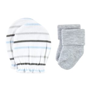 Hudson Baby Baby Socks and Mittens Set, Safari Boy, 0-6 Months