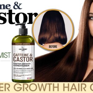 Hair Chemist Caffeine and Castor Faster Growth Conditioner 33.8 oz. - Hair Conditioner for Faster Hair Growth