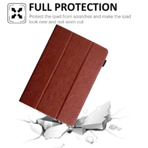 JZCreater 10 Inch Tablet Case, Universal 10 10.1 Inch Android Tablet Cover, Multi-Angle Viewing Stand Case for 9.5-10.5 Inch Tablet, Brown