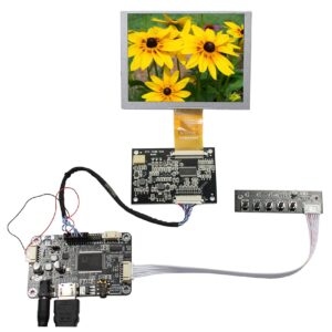 fanyitek 5" zj050na-08c 640×480 tft led lcd screen and hd-mi audio lcd controller board (at050tn22 replacement panel)