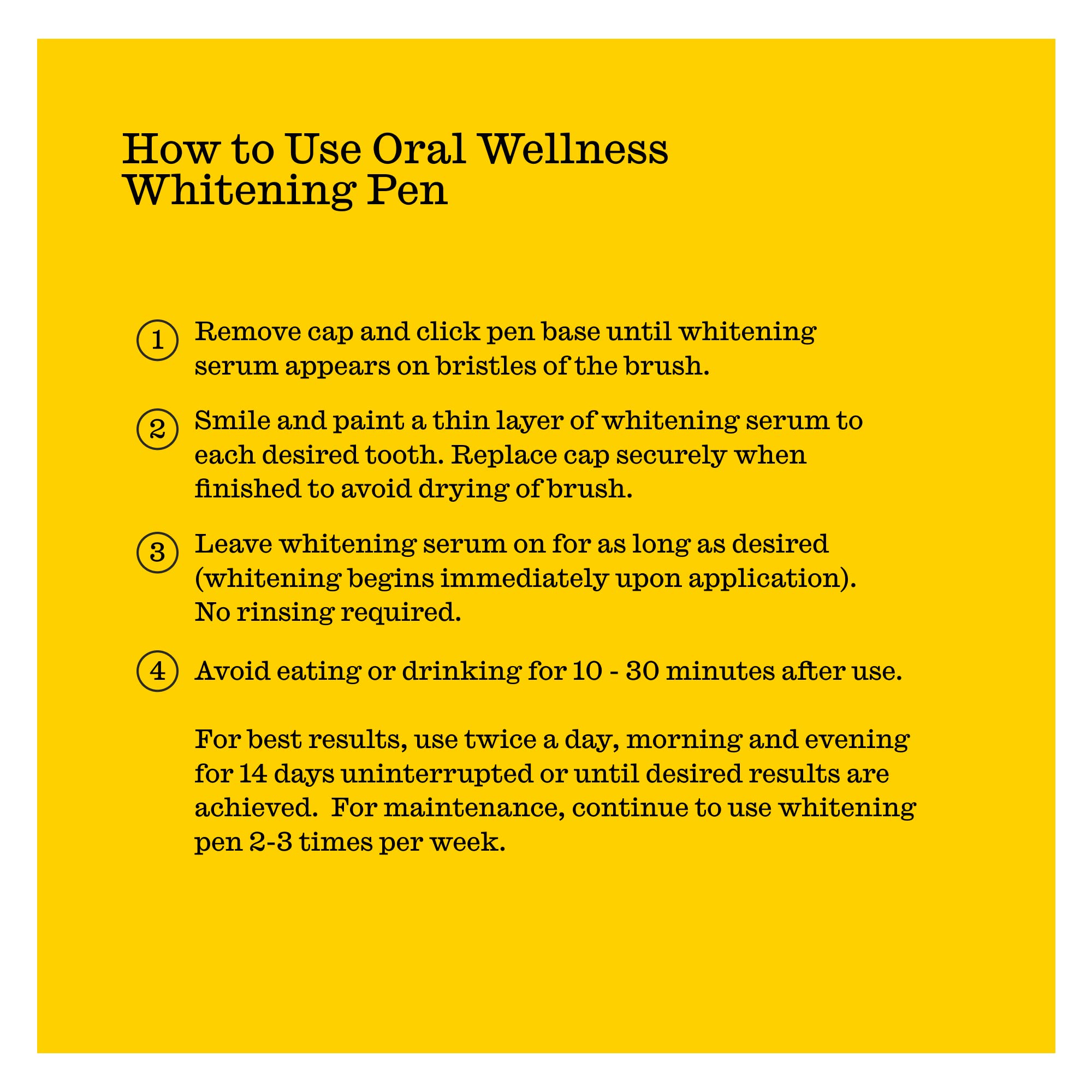 Twice Oral Wellness Extra Strength Tooth Whitening Pen - Gentle, Sensitive Teeth Whitening Pens Professional, on-The-go, or at Home use! Easy Teeth Stain Removal and Teeth Brightening. (1 Pack)