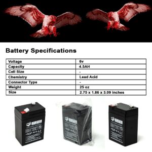 UB645 ELB-0604 Battery ELB0604 6V4.5AH 6V 4.5AH SLA Sealed Lead Acid Battery for Exit Sign Emergency Light SLA0905 AH 4.0 AMP HOUR 120255