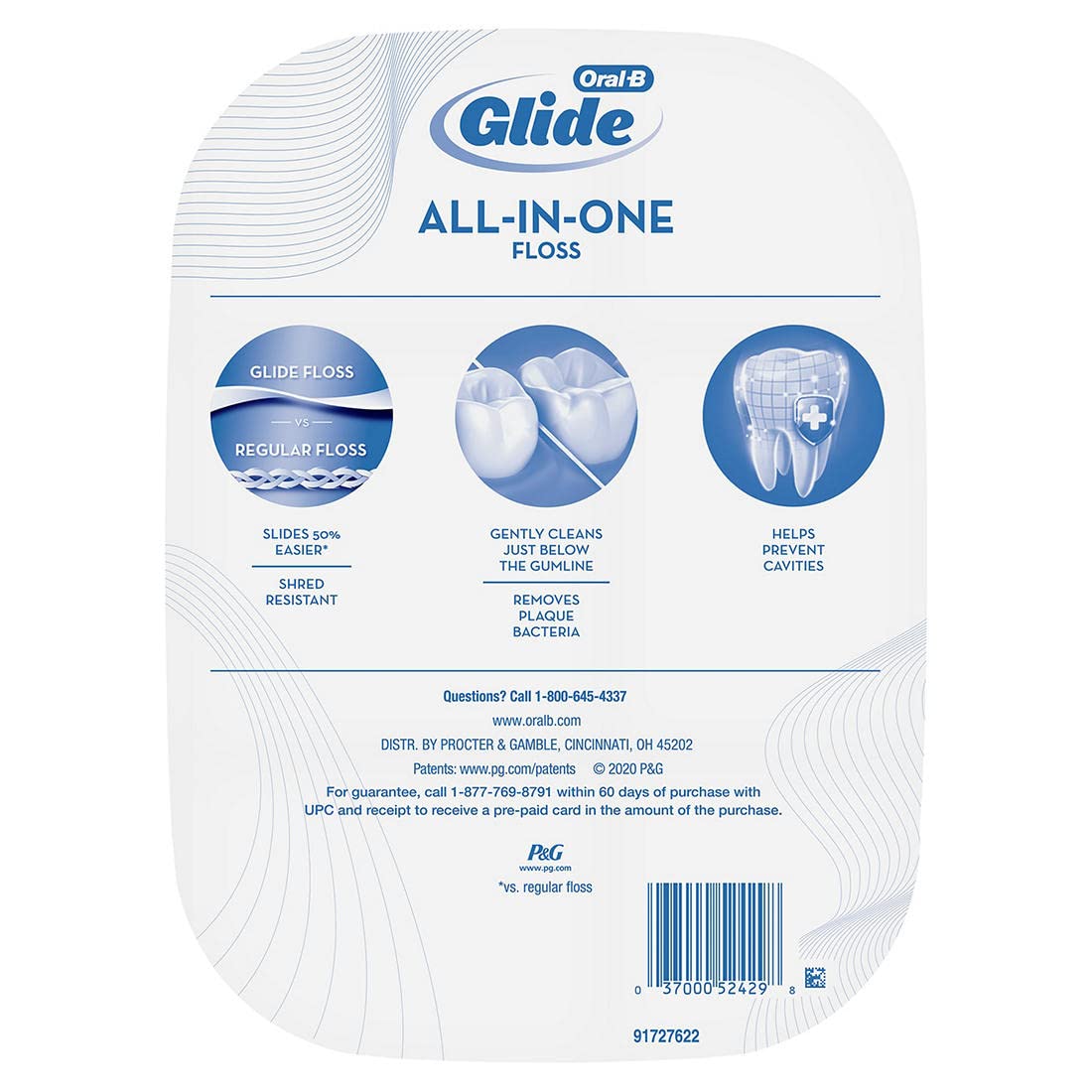 Oral-B Glide Pro-Health Comfort Plus Dental Floss, Mint, 6 Count