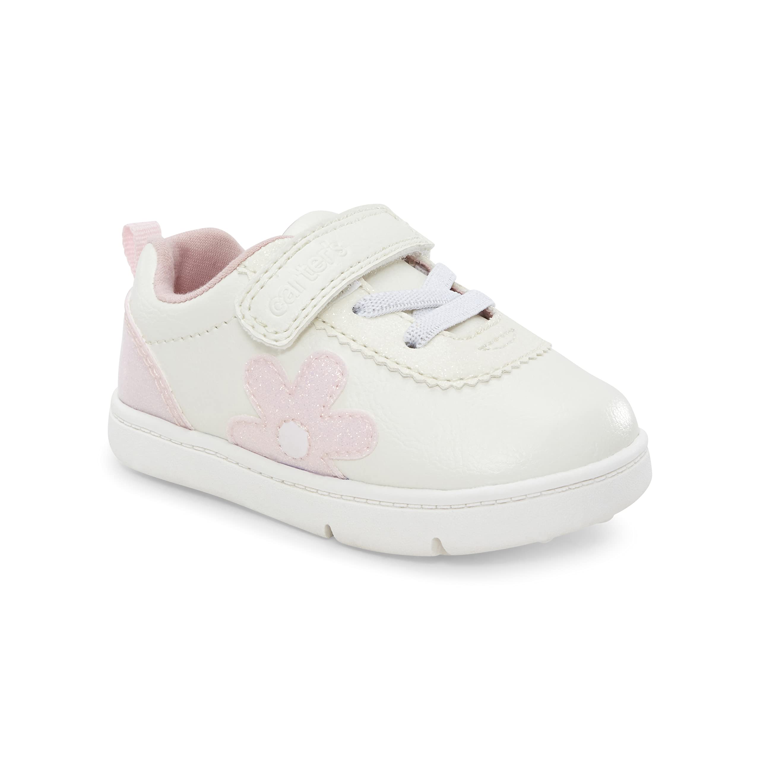 Carter's baby girls Morgan-gp First Walker Shoe, White, 3.5 Infant US