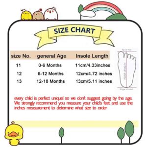 Clowora Unsex Baby Shoes Boys Girls Infant Sneakers Non-Slip Soft Rubber Sole Toddler Crib First Walker Lightweight Shoes(A02/White,6-12 Months)