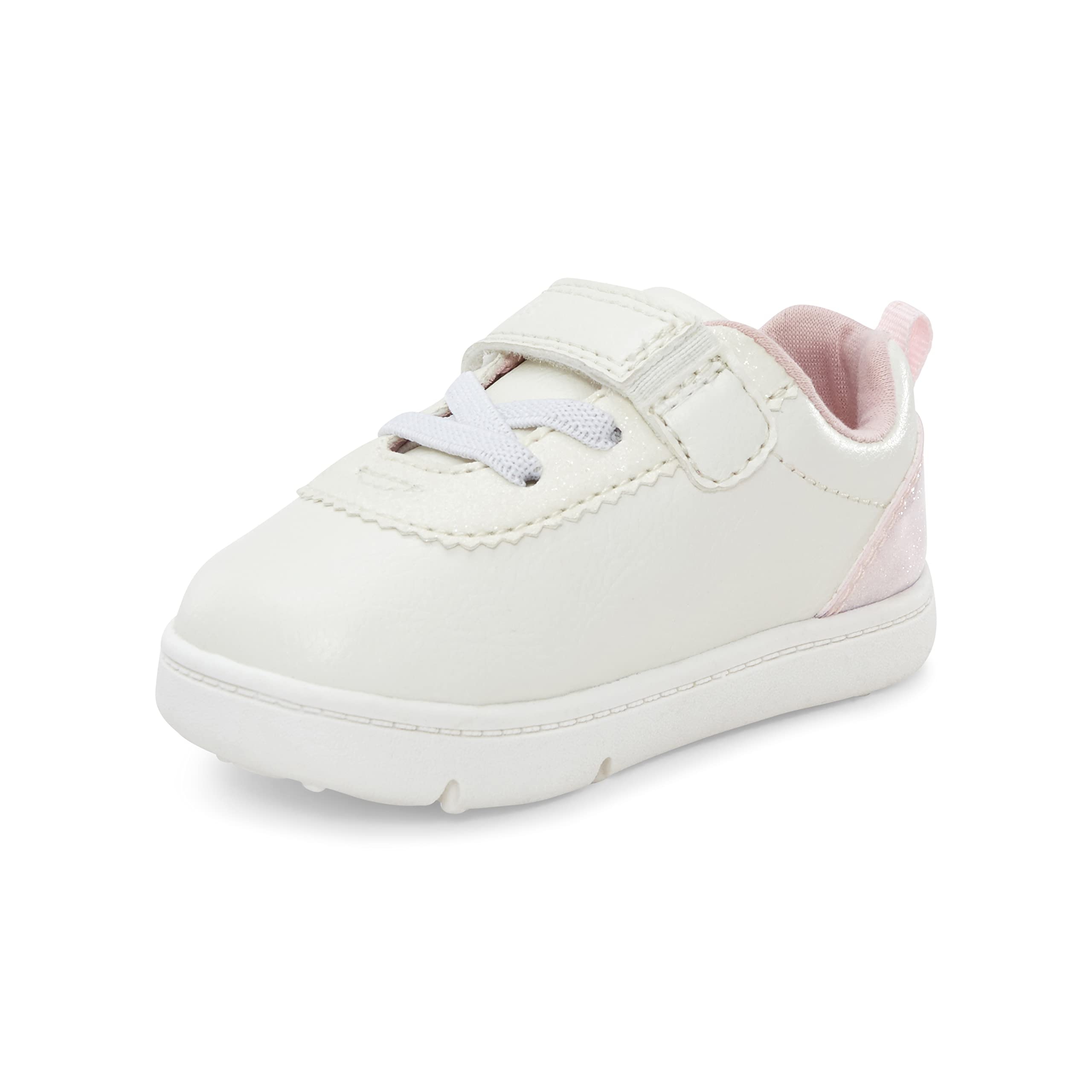 Carter's baby girls Morgan-gp First Walker Shoe, White, 3.5 Infant US