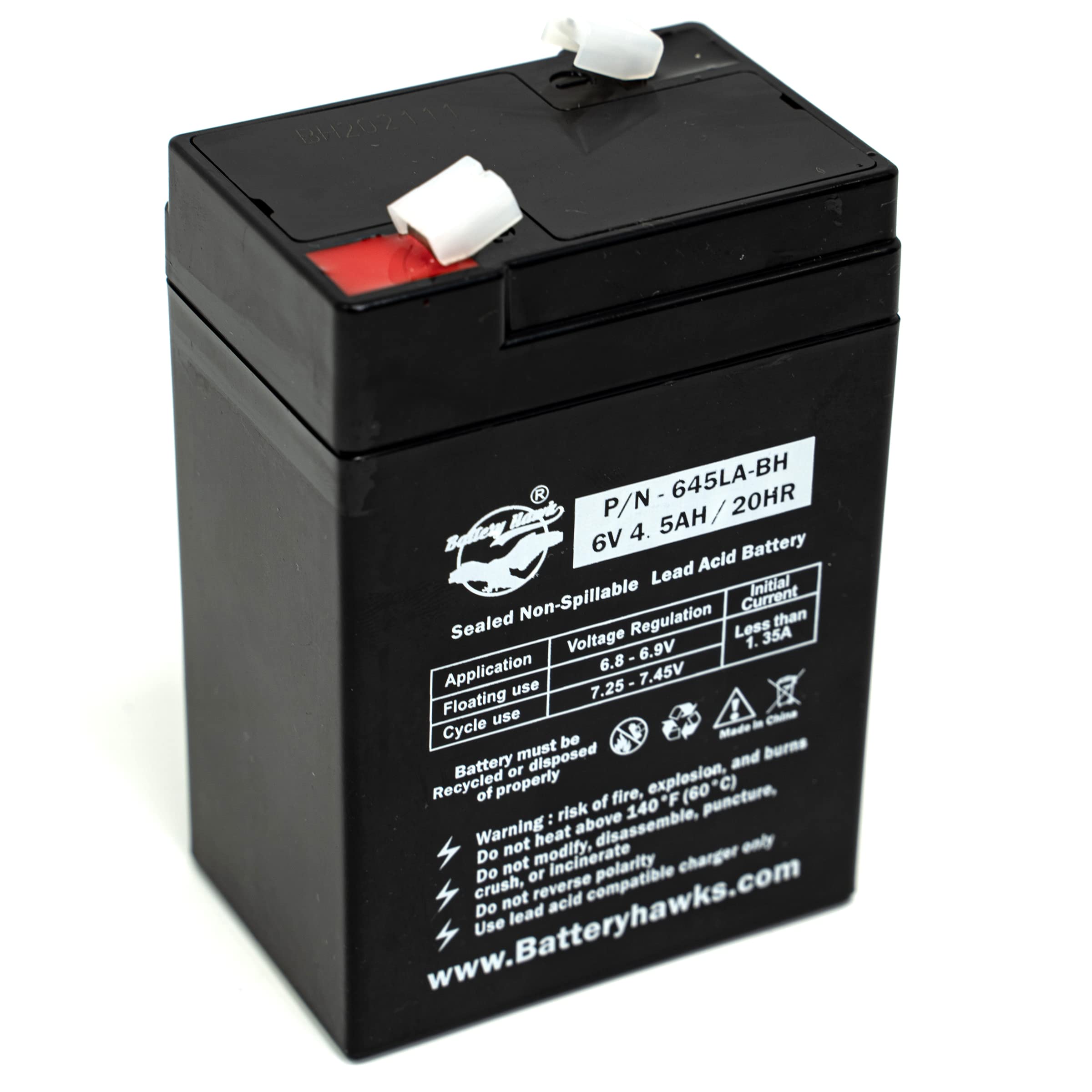 UB645 ELB-0604 Battery ELB0604 6V4.5AH 6V 4.5AH SLA Sealed Lead Acid Battery for Exit Sign Emergency Light SLA0905 AH 4.0 AMP HOUR 120255