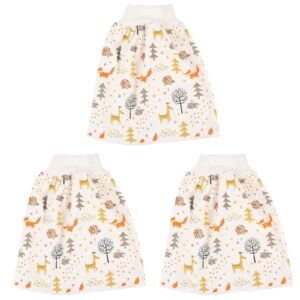 diaper skirt diaper skirt for bed wetting training pants cloth diaper skirts cotton diaper shorts for baby boy girl night time potty training 3pcs potty training pants