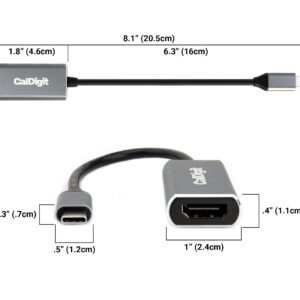 CalDigit Thunderbolt 4 Element Universal Multi-Port Hub with USB-C to HDMI 2.0b Adapter - 4X Thunderbolt 4/USB4 Ports, 4X USB 3.2 Gen2 10Gb/s Ports, Single display up to 8K or Dual 4K 60Hz Displays, 6