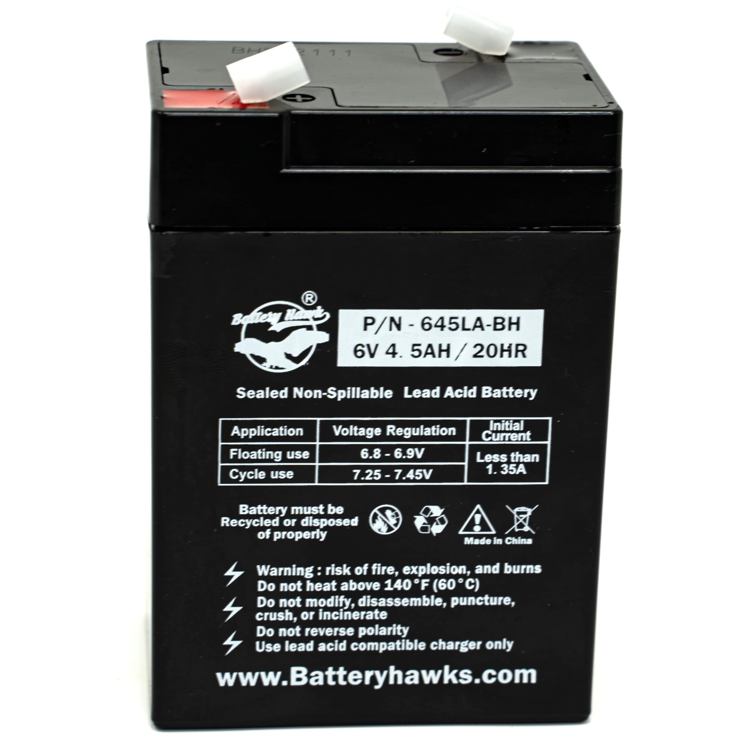 UB645 ELB-0604 Battery ELB0604 6V4.5AH 6V 4.5AH SLA Sealed Lead Acid Battery for Exit Sign Emergency Light SLA0905 AH 4.0 AMP HOUR 120255