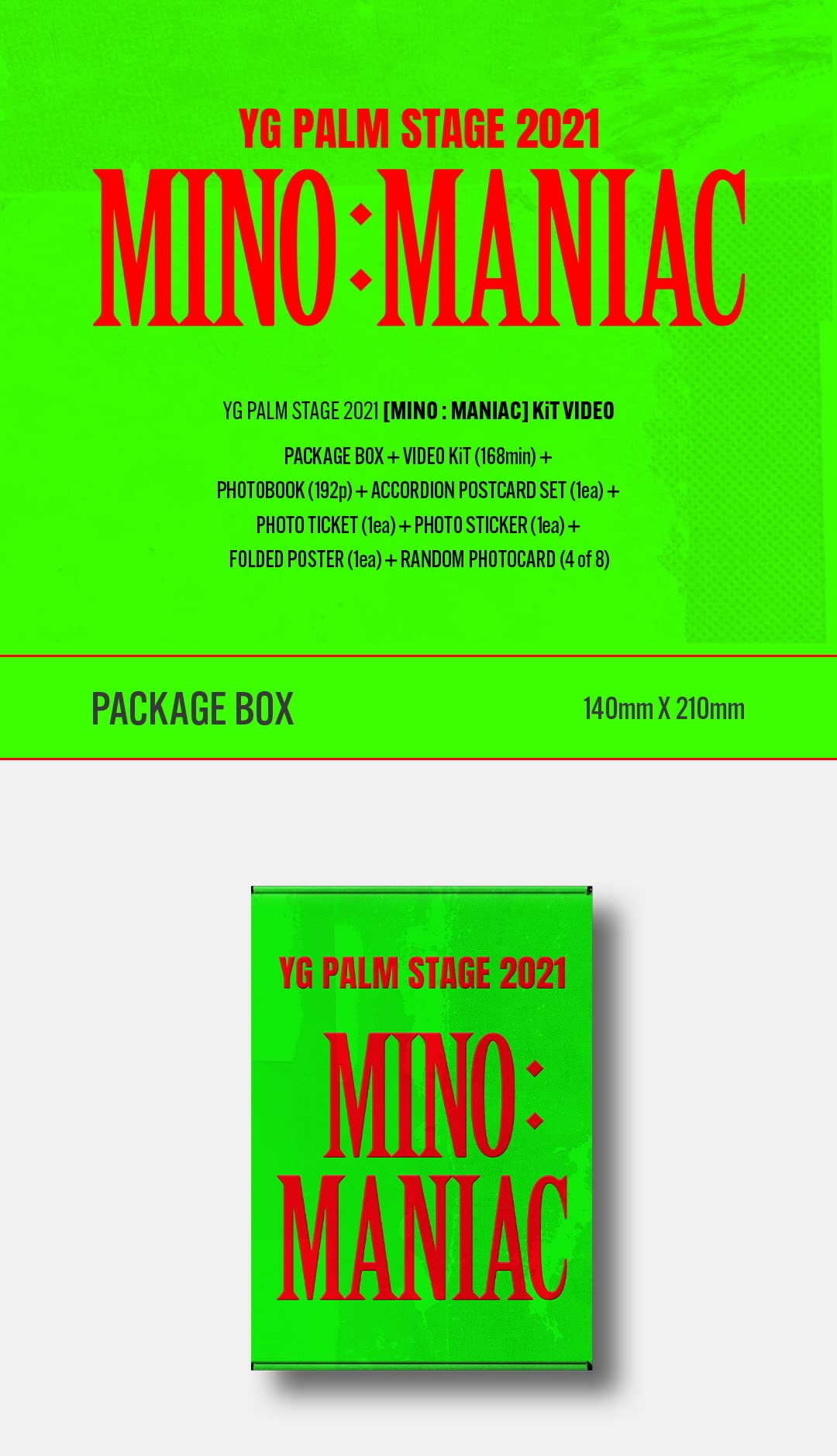 [KIHNO KIT] MINO SONG MIN HO WINNER - YG PALM STAGE 2021 [MINO : MANIAC] KiT VIDEO