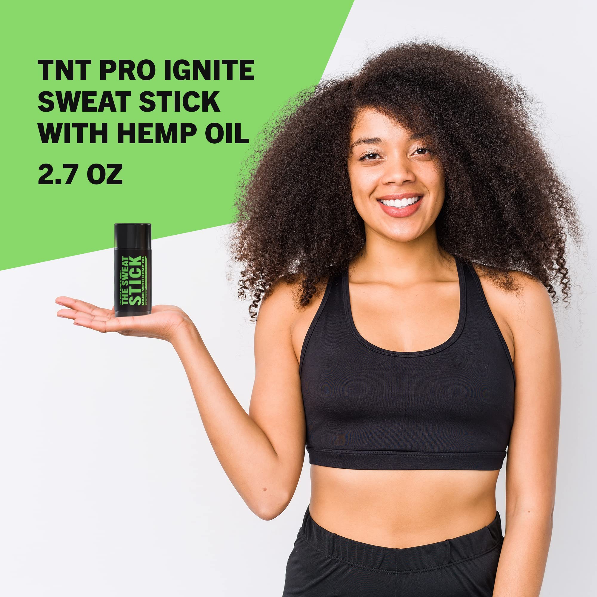 TNT Pro Ignite Hot Sweat Cream Stick: Pre-Workout, Firming & Tightening, 2.7 Oz - For Men & Women, All Skin Types