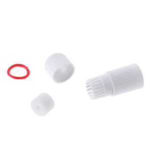 VizGiz 4 Sets RJ45 Waterproof Connector Cap Cover for Outdoor Network IP Camera CCTV Pigtail Cable POE NVR System Connection Lid Adapter Weatherproof Protector (4 Parts/Set), White