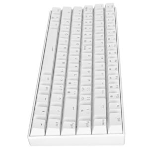 gaming keyboard, wired type c mechanical keyboard 82 keys ergonomic design for desktop computer for