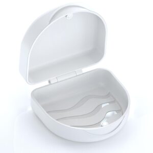 orthodontic mouthguard case dental retainer case-white