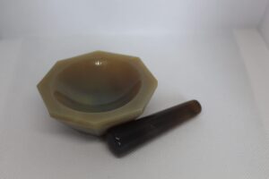 lab4us agate mortar and pestles set id 100mm natural agate grinder for lab grinding polished brazilian agate internal diameter 100mm, external diameter 120mm; depth 30mm; hardness 7-7.2 (100mm)