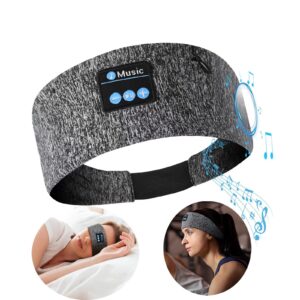 sleep headphones bluetooth headband wireless sports earphones, sleeping headphone with ultra-thin hd stereo speakers long time play headset for side sleepers workout running yoga travel gifts