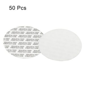 PATIKIL 51mm/2.01" Foam Lid Liner, 50Pack PS Foam Resistant Tamper Pressure Sensitive Seal for Bottle Cap Liners Seals