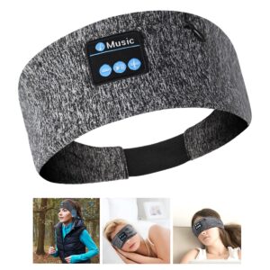 Sleep Headphones Bluetooth Headband Wireless Sports Earphones, Sleeping Headphone with Ultra-Thin HD Stereo Speakers Long Time Play Headset for Side Sleepers Workout Running Yoga Travel Gifts