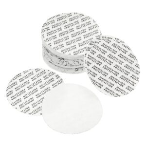 patikil 51mm/2.01" foam lid liner, 50pack ps foam resistant tamper pressure sensitive seal for bottle cap liners seals